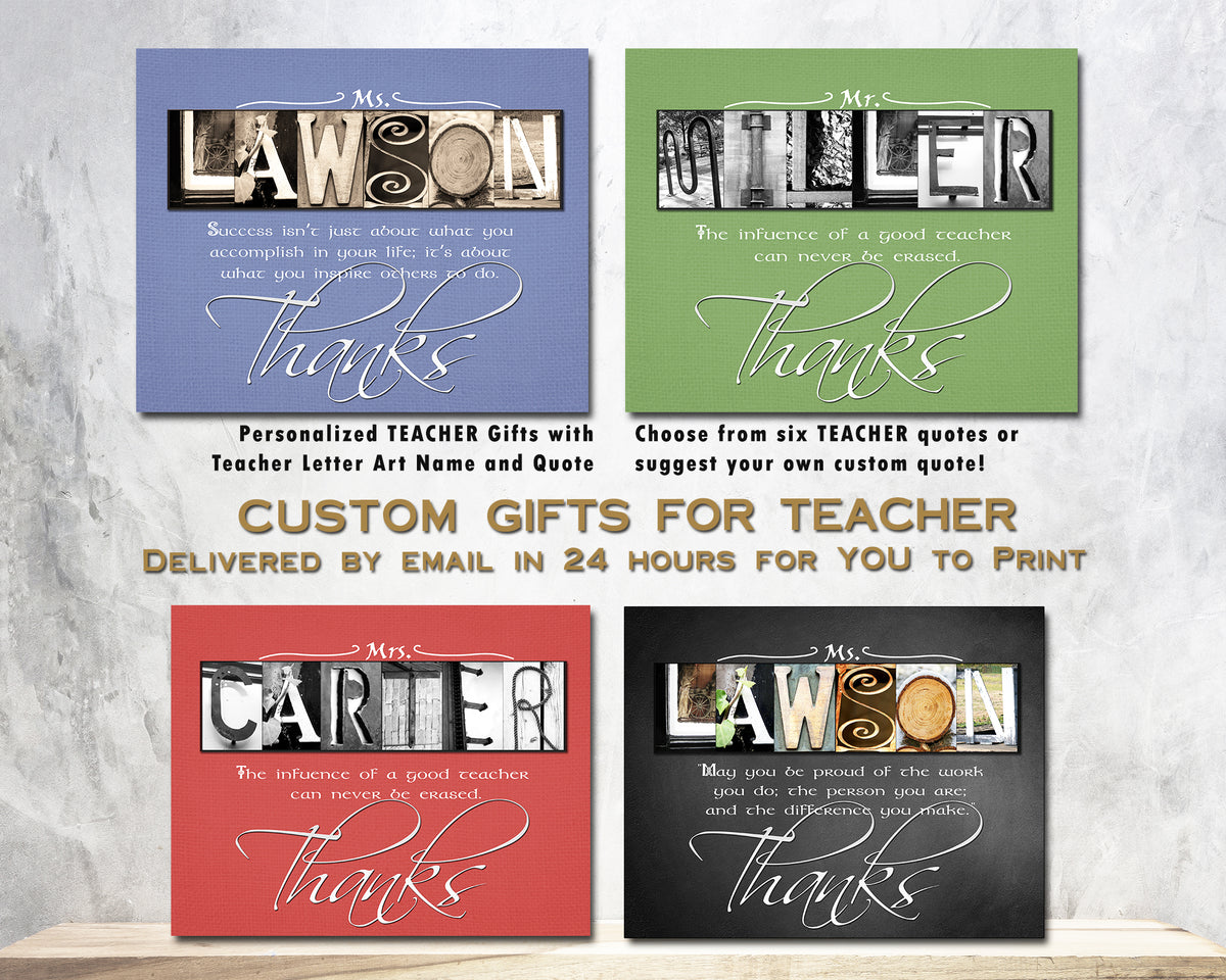 TEACHER – Letter Art Gifts