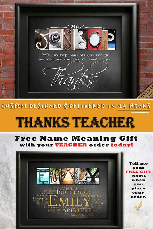 Personalized Teacher Printable Gift - A truly great teacher is hard to ...