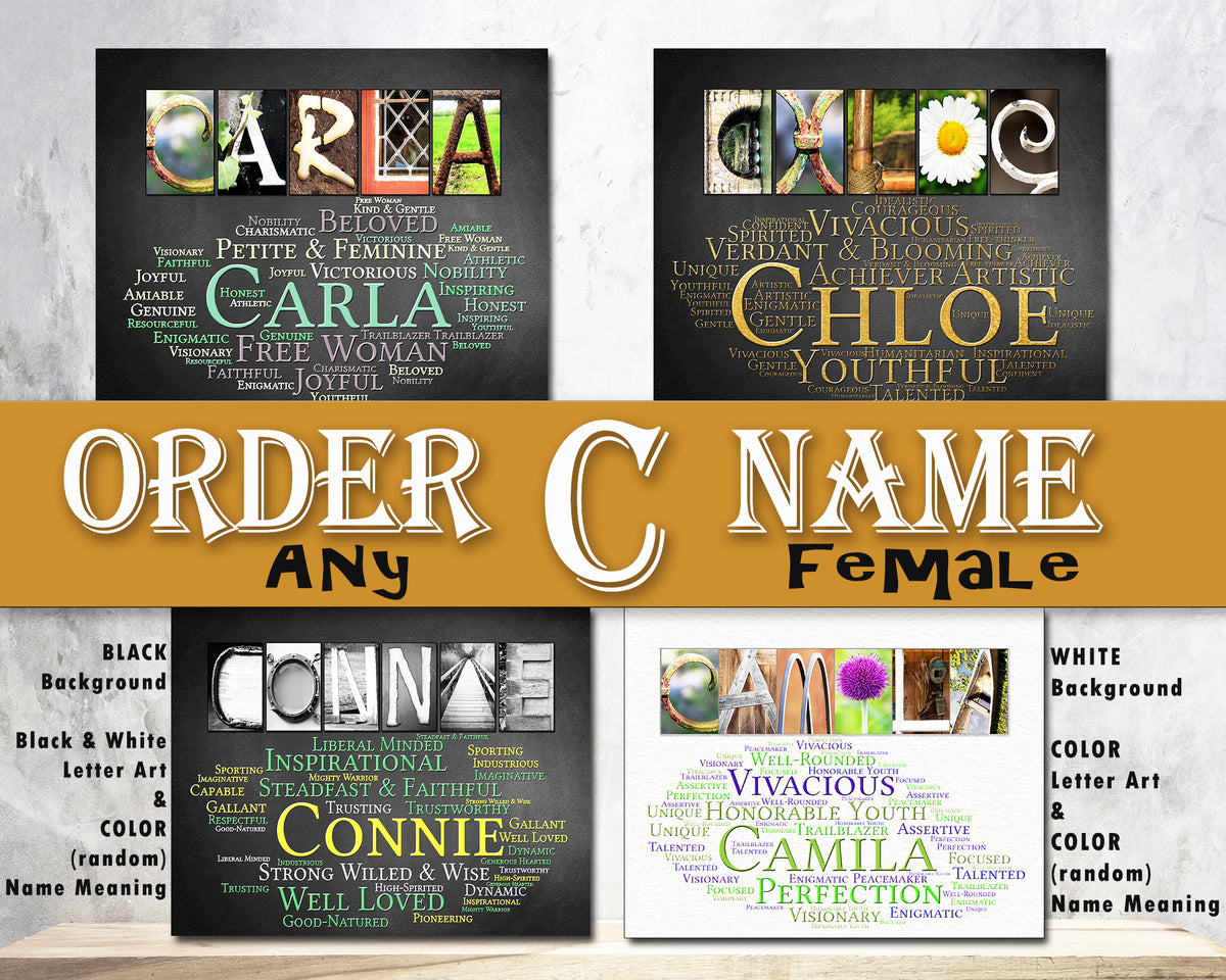 Female - C - Names – Letter Art Gifts