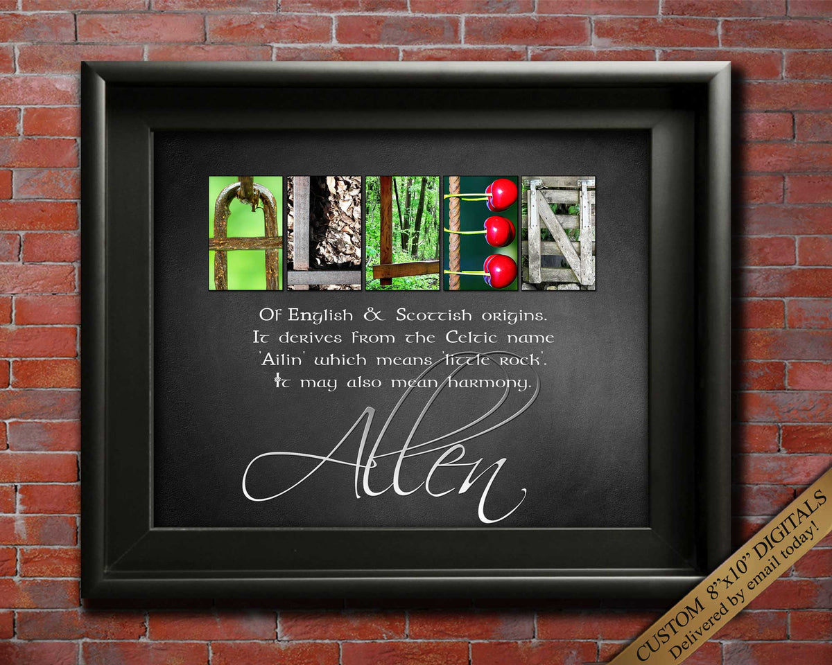 Last Name Meaning – Letter Art Gifts