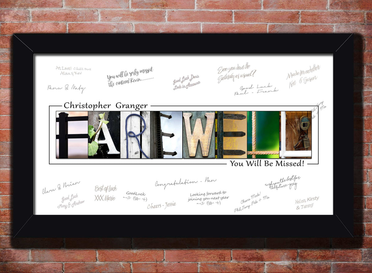 FAREWELL – Letter Art Gifts