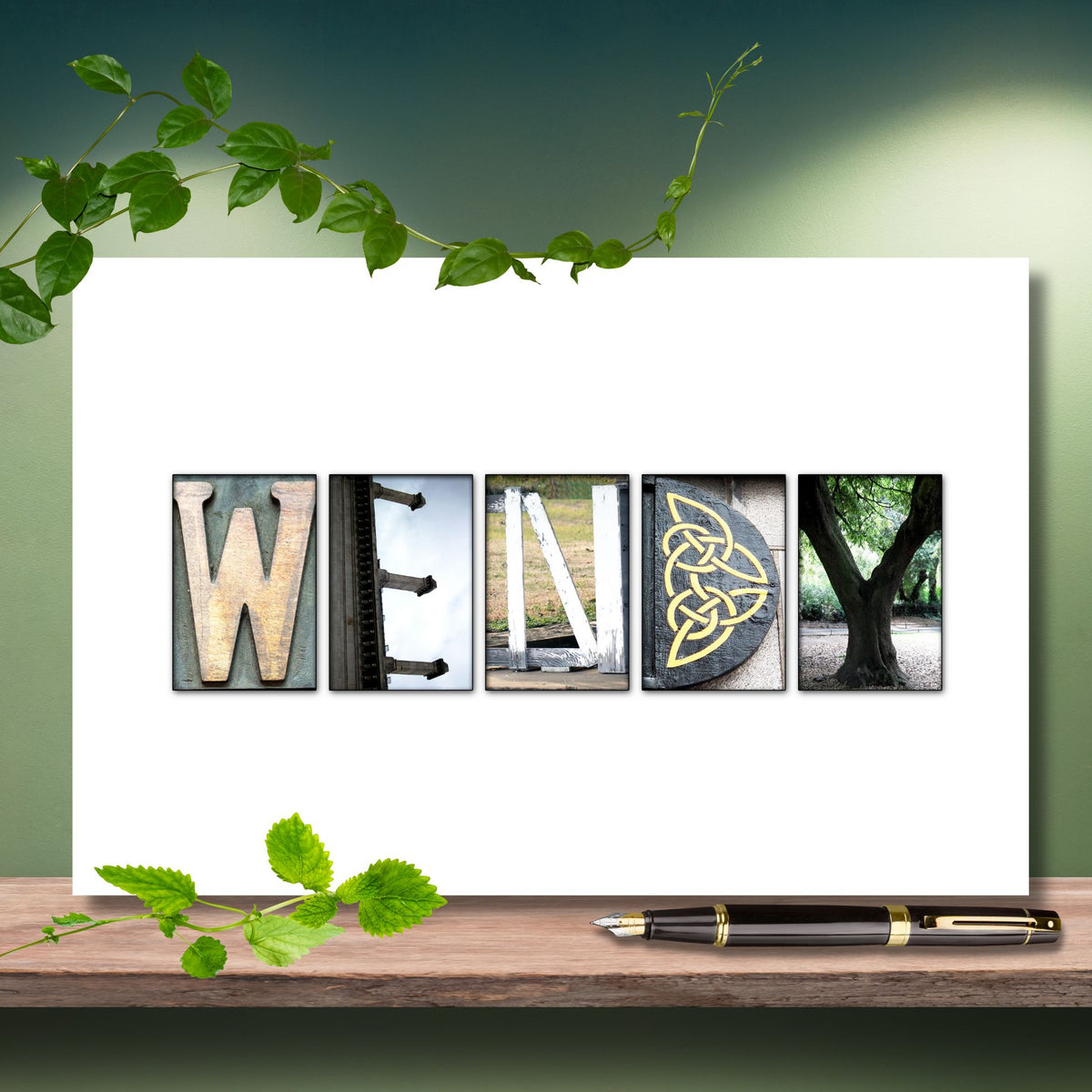 Unique Name Wall Art Gift For Her - Any Name Printable – Letter Art Gifts