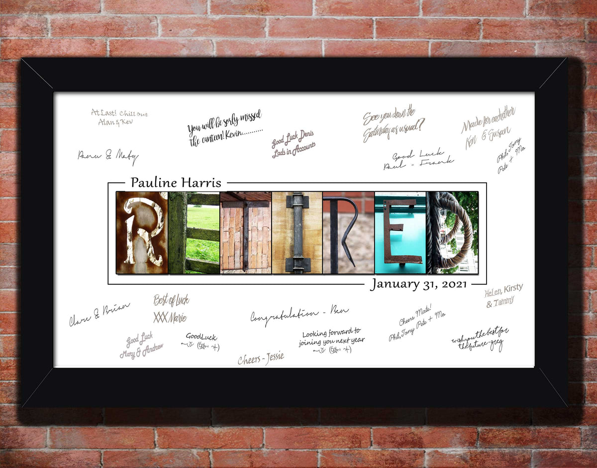 Retirement Signature Gift, Leaving Gift Retirement Signing Gift, Retir ...