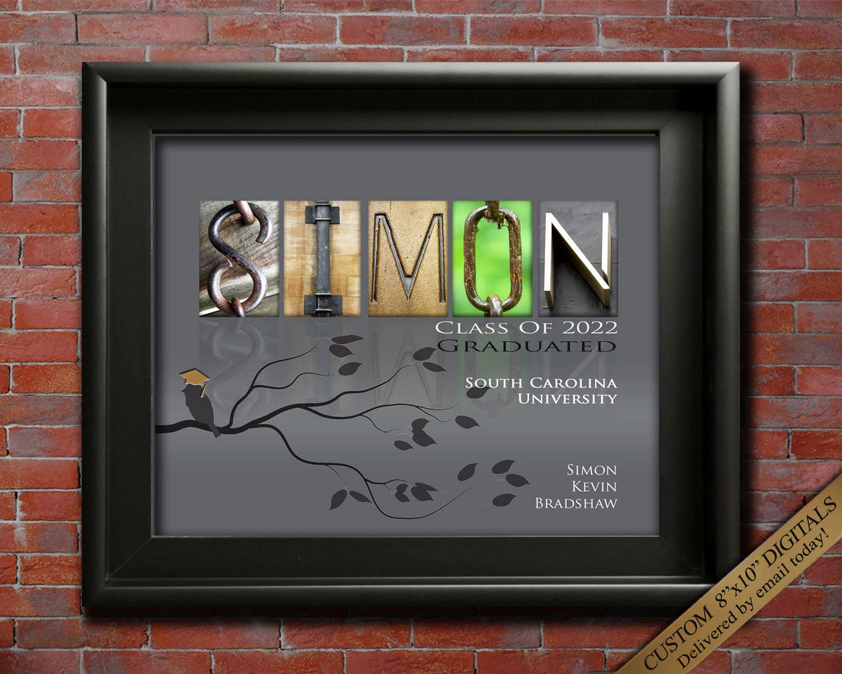 Personalized Graduation Gift College High School Graduation Middle Sch ...
